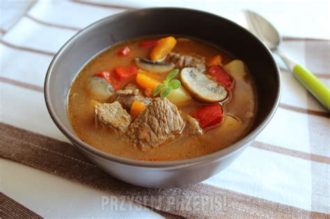 Zupa Gulaszowa Z Pieczarkami Przepis PrzyslijPrzepis Pl