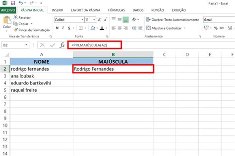 Como Deixar Todas As Letras Mai Sculas No Excel