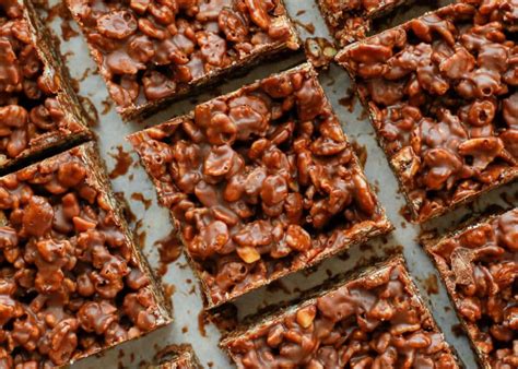 Chocolate Peanut Butter Crunch Bars Barefeet In The Kitchen