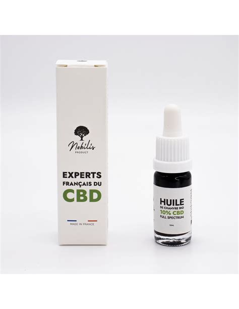 Huile De Chanvre Naturelle Bio CBD de 10 à 40 Full Spectrum 10ml