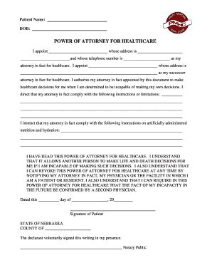 Fillable Online Power Of Attorney For Healthcare Living Will 2 2 Docx