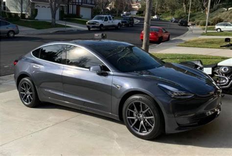 2021 Tesla Model 3 Long Range Midnight Silver Metallic Tereinfinity