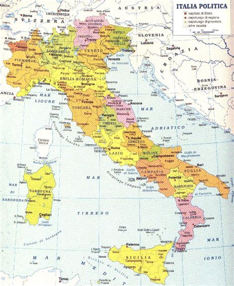 Cartina Politica Italia Regioni E Capoluoghi Nome Verifica Di