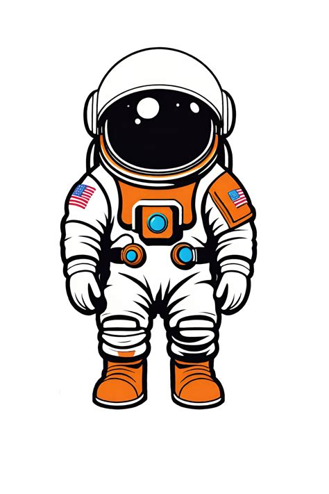 Ai G N R Astronaute Dessin Anim Personnage Sur Color Contexte