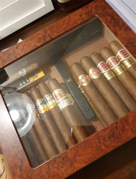 Pudełko na cygara HIGROMETR DREWNO HUMIDOR TRS Shop