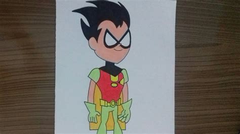 COMO DESENHAR O ROBIN DOS JOVENS TITÃS SPEED DRAWING YouTube