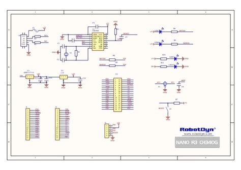 Schematic Arduino Nano V3 Ch340g Atmega328p Data Transmission Computer Networking