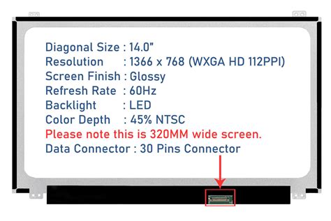 New BOE HB140WX1 301 V4 1 EDP Laptop Screen 14 LED LCD HD Compatible