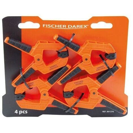 FISCHER DAREX Jeu de 4 pinces à ressort 110x50mm