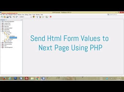 Send Values To The Next Page Using PHP YouTube