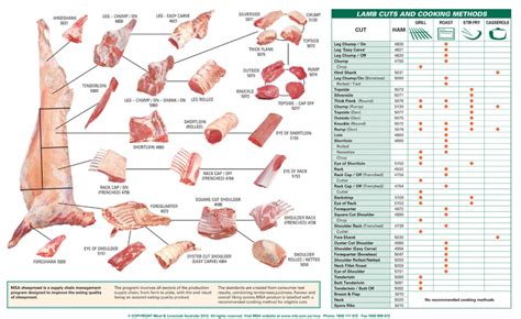Meat Cut Charts Lamtiti Lamb