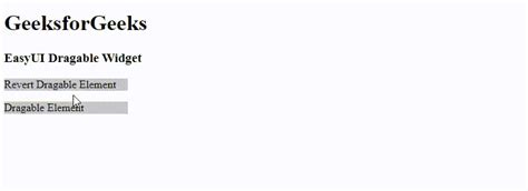 easyui jquery draggable widget geeksforgeeks