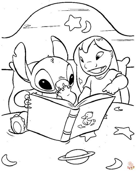 Lilo En Stitch Kleurplaat