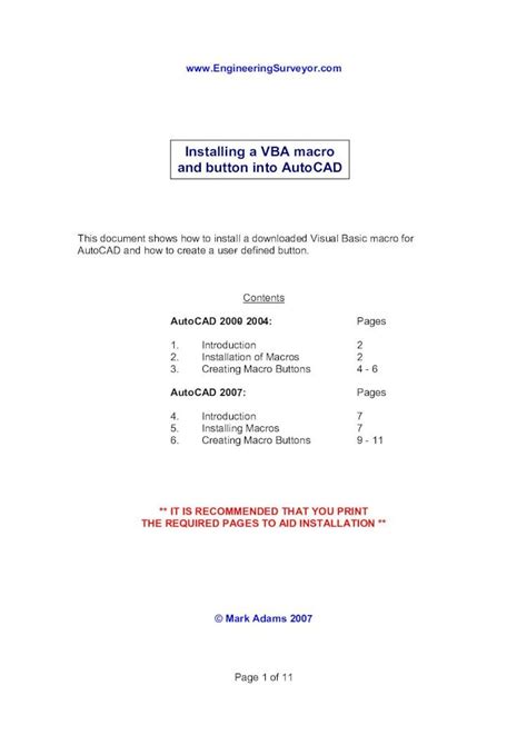 PDF Installing A VBA Macro And Button Into AutoCAD DOKUMEN TIPS