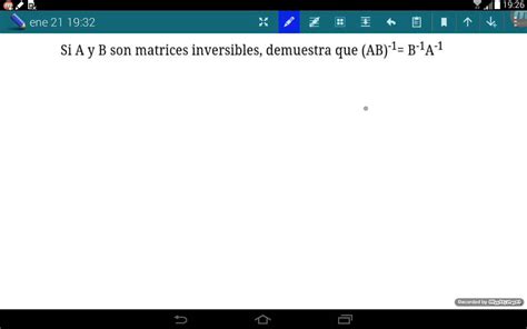 Inversa Del Producto De Matrices Youtube