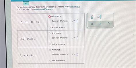 [solved] for each sequence determine whether it appears to be arithmetic course hero