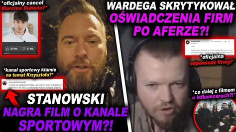Stanowski Wyci Gnie Brudy Na Kana Sportowy Wardega Boxdel Fame