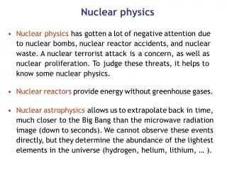 PPT Understanding Nuclear Physics Nucleus Structure And Properties