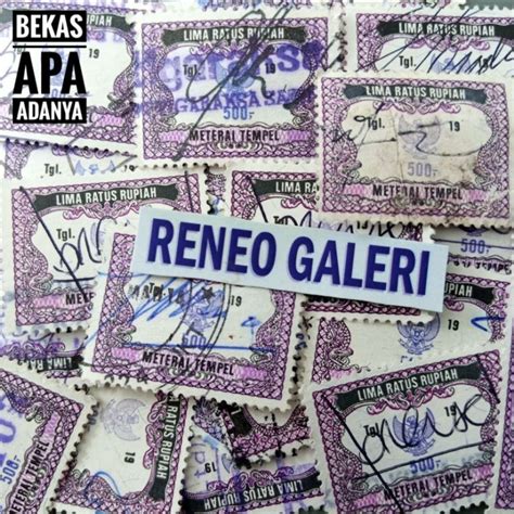 Jual Materai Tempel Koleksi 500 Rupiah Tahun 1991 1992 1993 1994 1995