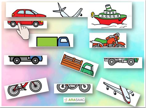 Puzzle Los Transportes ARASAAC Materiales CAA 46440 Hot Sex Picture
