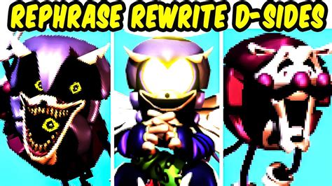 Friday Night Funkin VS Rewrite V2 D Sides VS Rephrase FNF MOD