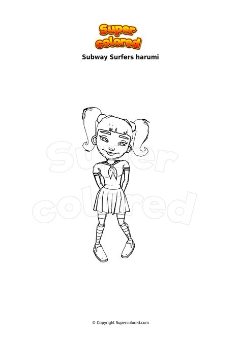 Disegno Da Colorare Subway Surfers Harumi Supercolored