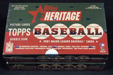 Lot Detail 2001 Topps Heritage Baseball Hobby Box Group Of 2