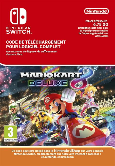 Mario Kart 8 Deluxe Nintendo Switch Version Digitale Code Amazon