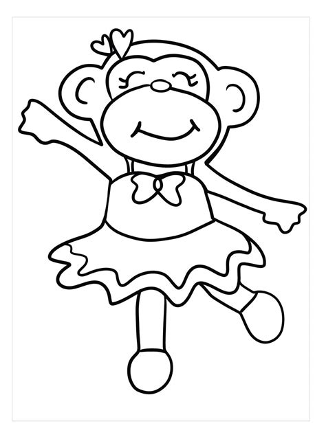 Dibujos De Mono Para Colorear E Imprimir Coloringonly