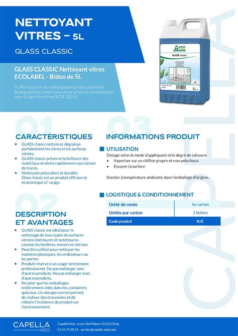 Calaméo Fiche technique Nettoyant Vitres