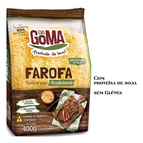 Farofa Temperada Proteina De Soja E Farinha De Mandioca MercadoLivre