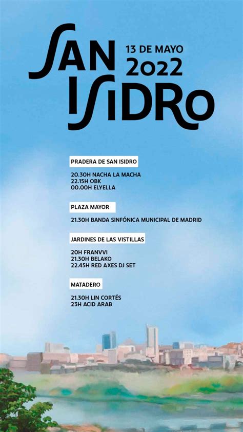 Conciertos De San Isidro 2022 En Madrid Capital Zona Retiro