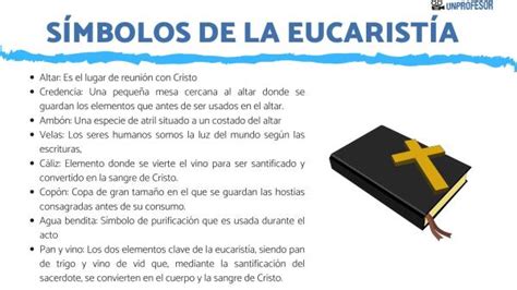 Símbolos de la EUCARISTÍA y su significado resumen