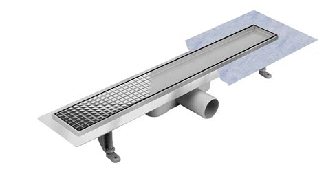 Odpływ liniowy Vogi z rusztem duo 80 cm satynowy płaski RD80SET KIM24