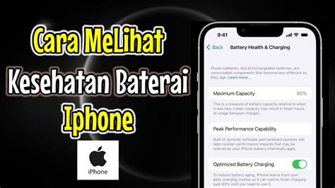 Cara Cek BH Iphone Cara Cek Kesehatan Baterai Iphone 13 Iphone