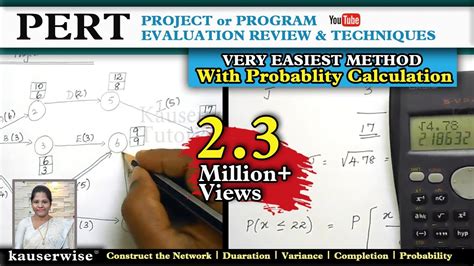 pert project management techniques with solved problem operations research tutorial youtube