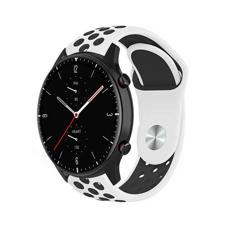 Amazfit GTR 2 Sportarmband Weiß Schwarz Smartwatcharmbaender de