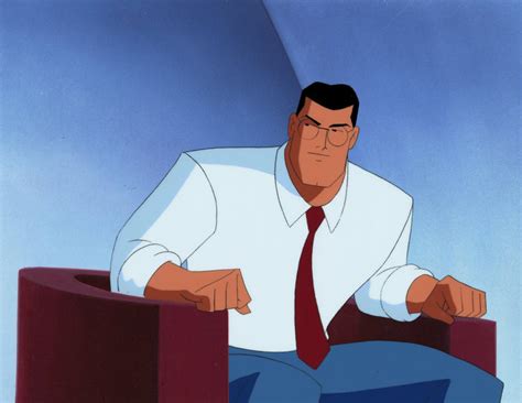 Superman The Animated Series Original Production Cel On Original Backg Choice Fine Art
