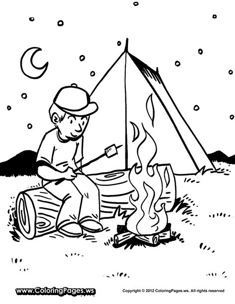Dessins De Coloriage Camping Imprimer Sur Laguerche Page