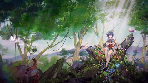 Venti Genshin Impact Hd Wallpaper By Lunaillust The Best Porn Website