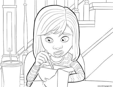 Riley Anderson Inside Out Coloring Pages Printable
