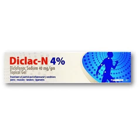 DICLAC N 4 DICLOFENAC SODIUM 40 MG GM TOPICAL GEL 30 GM