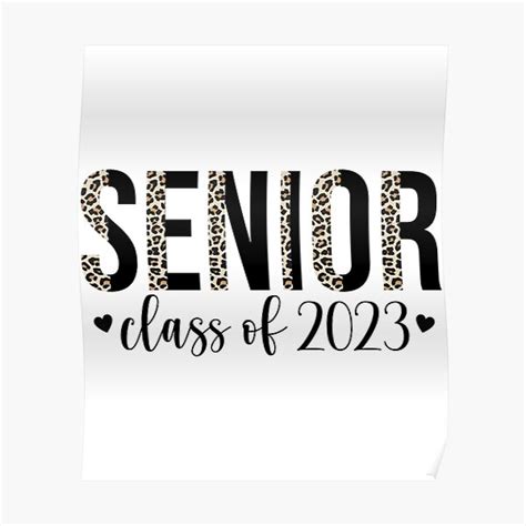 Poster Cadeau de fin d études de la classe senior de 2023 diplômé du