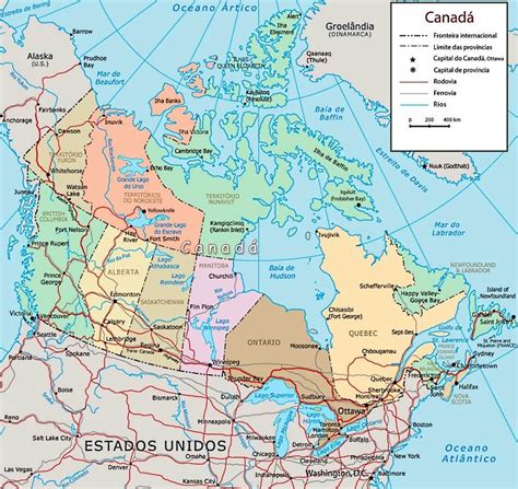 Mapa Do Canada Canada Mapa Online