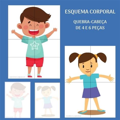 QUEBRA CABEÇA ESQUEMA CORPORAL Loja Projeto Educare