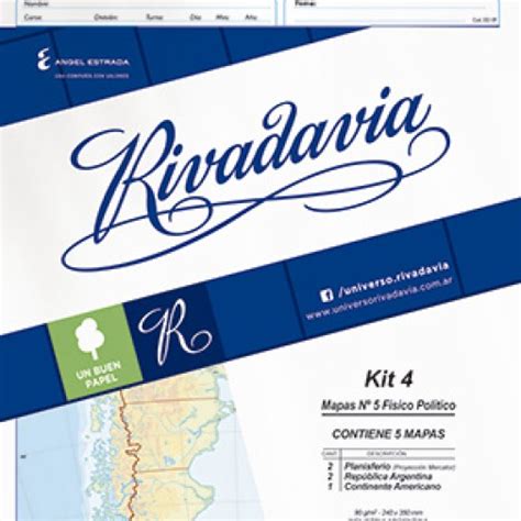 Mapa Rivadavia nº 6 físico político continente americano Megaoffice