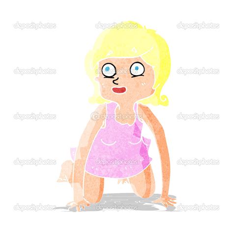 Cartoon Woman On All Fours Stock Vector Image By Lineartestpilot