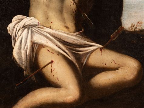 Le martyre de Saint Sébastien école de Bologne vers 1600 1620 XVIIe
