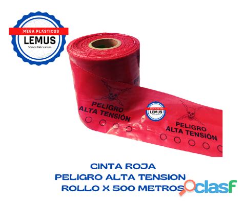 Cinta señalizacion peligro alta tension roja en Bogotá Clasf servicios