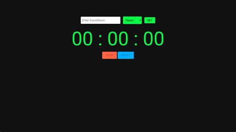 countdown timer javascript